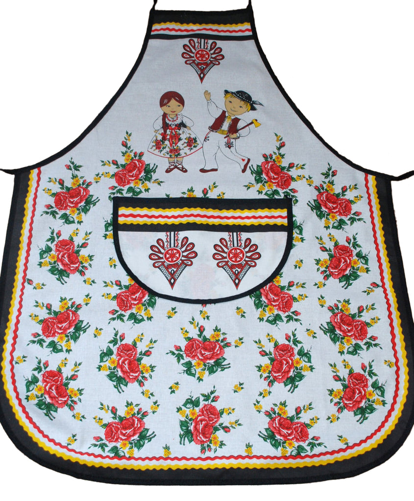 Polish Folk Art Highlander Kitchen Apron | Taste of Poland